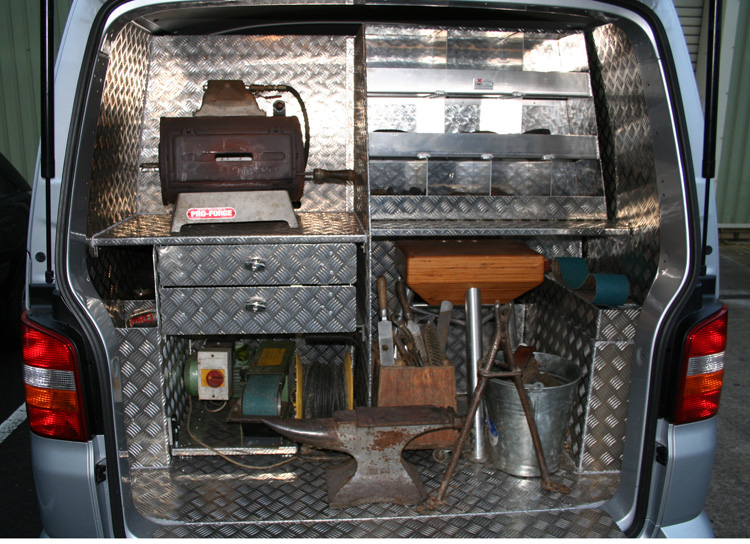 Volkswagon Van Conversion - Mobile Forge | FARRIERS | Canopies ...