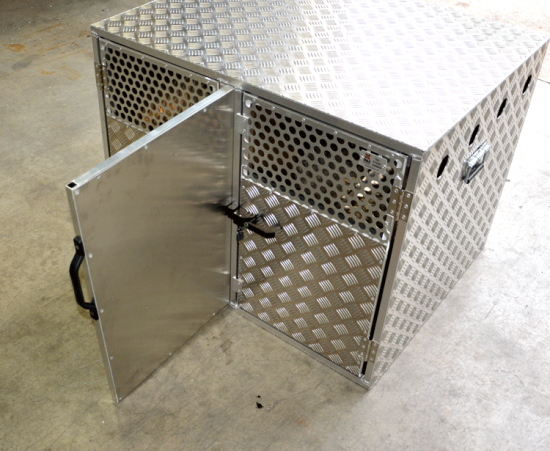 Double Dog Box with Removable Partition | Dog Boxes | Boxes | N & J ...